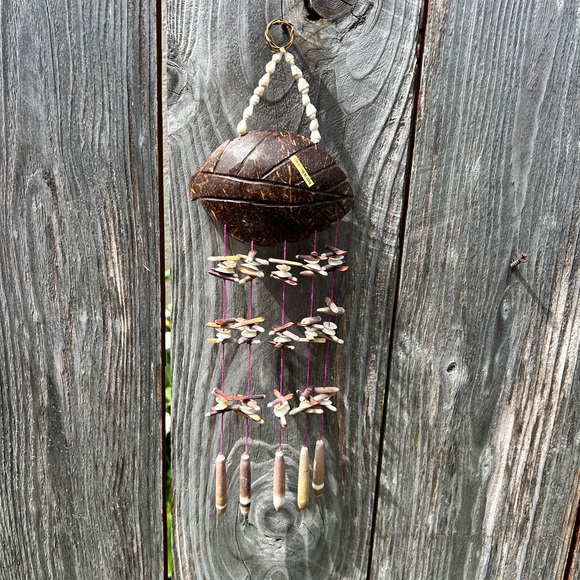 Artisan | Accents | Natural Coconut Shell Wind Chime | Poshmark